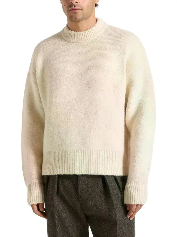 Manière De Voir Chris Crew-neck Sweater - Neutrals