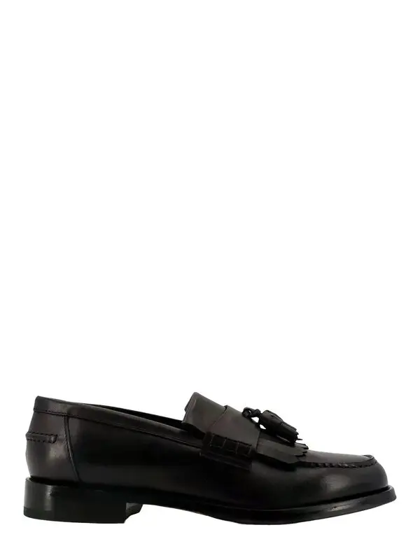 DOUCAL'S Tassel Detail Loafers - Black