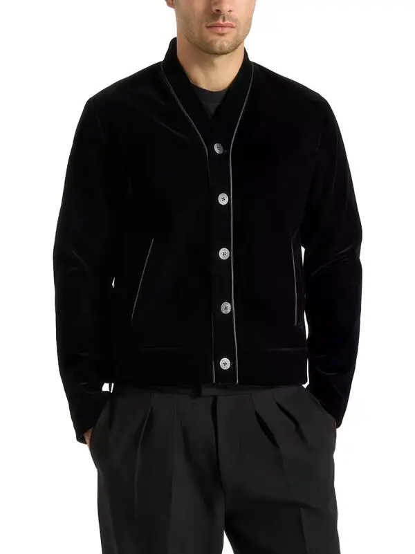 Manière De Voir Nassim Velvet Jacket - Black