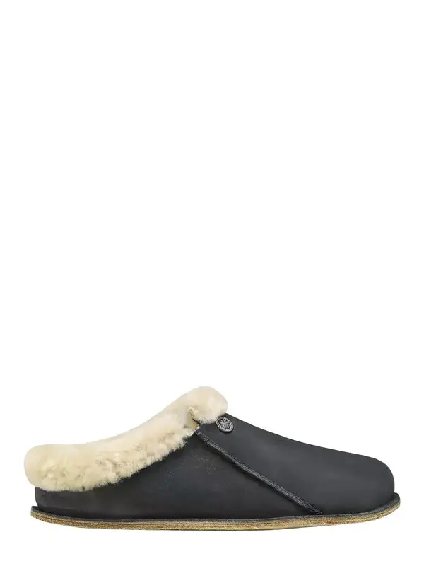BIRKENSTOCK Zermatt Premium Suede Slippers - Blue