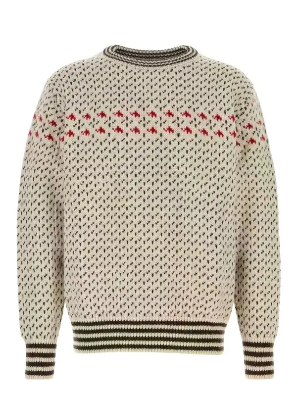 MAMMUT Embroidered Wool Sweater - Neutrals