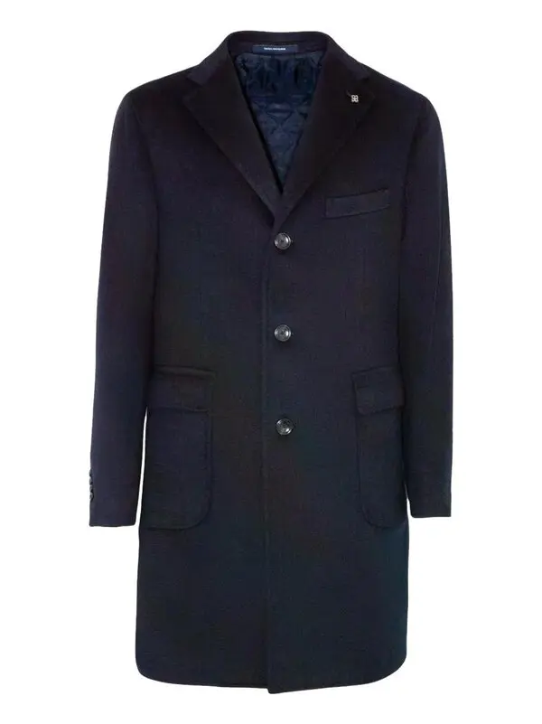 Tagliatore Buttoned Coat - Blue
