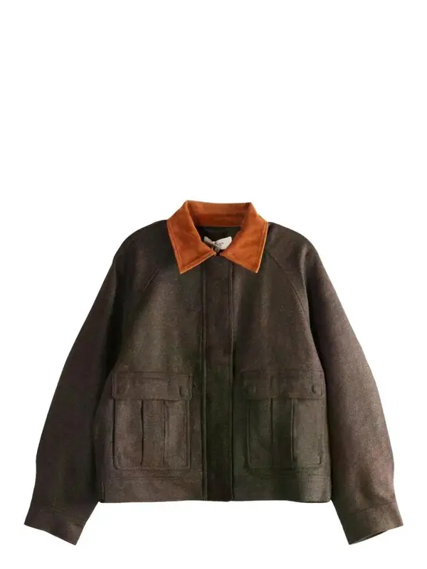 ATELIER Collared Pocket Jacket - Brown