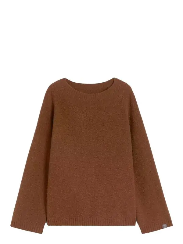 Max Mara Long-sleeve Crew-neck Sweater - Brown
