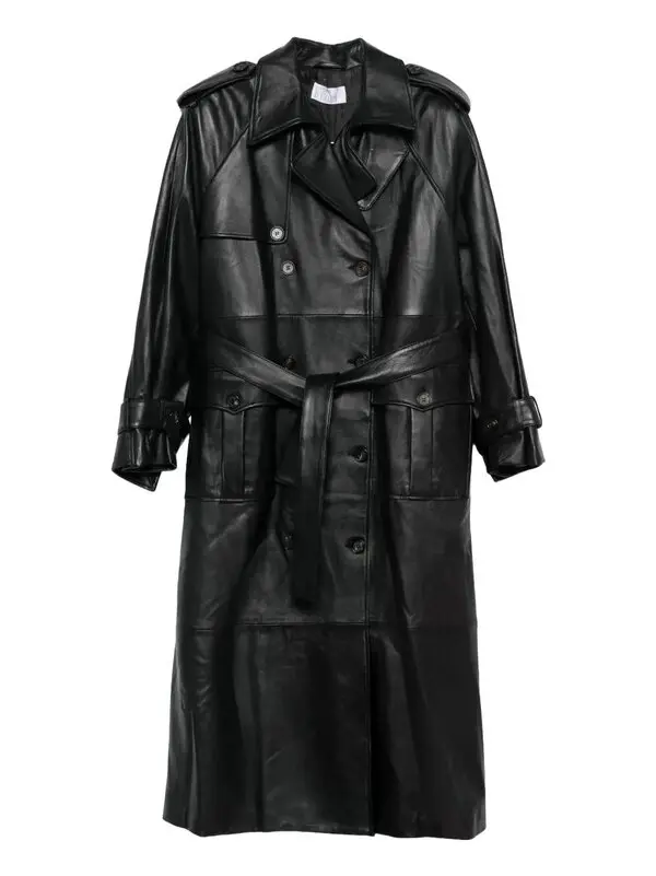 Giuseppe Di Morabito Belted Double-breasted Coat - Black