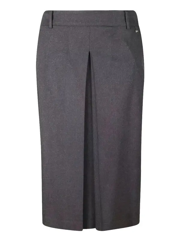 Herno Pleated Midi Skirt - Grey