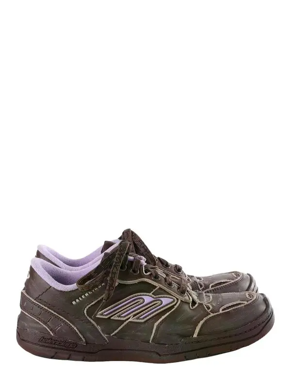 Balenciaga Lace-up Sneakers - Brown