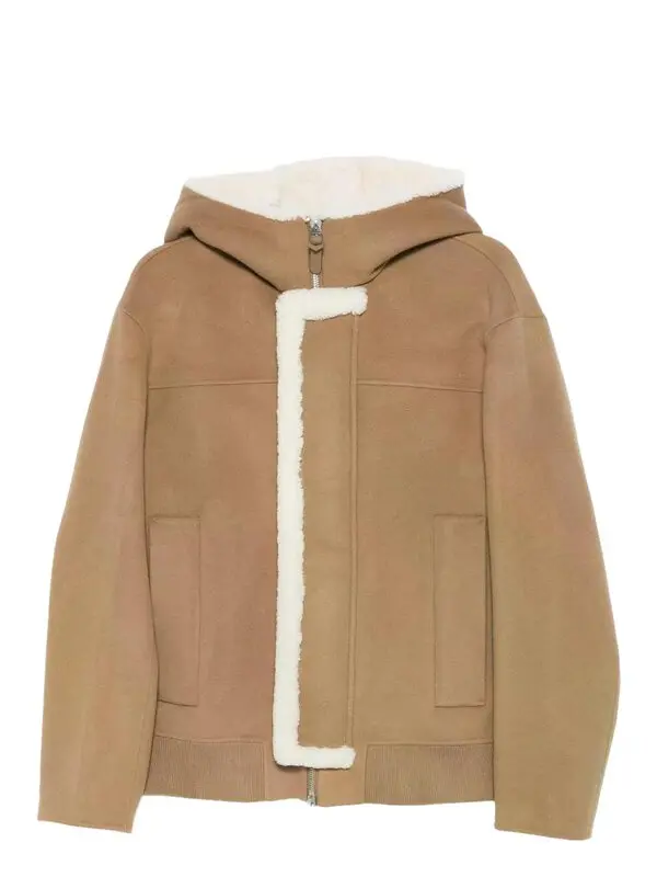 Mackage Shearling-trim Hooded Jacket - Brown