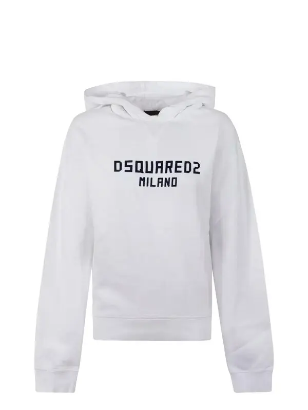 Dsquared2 Cotton Hoodie - White