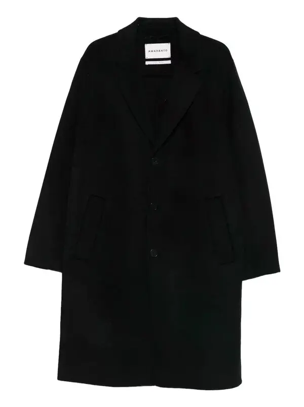 AMARANTO Button-down Coat - Black