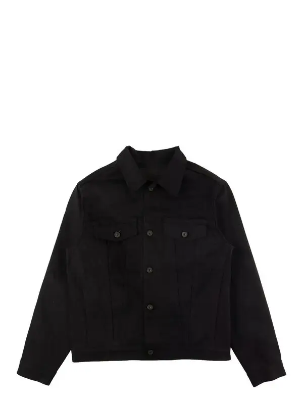 Naked & Famous Denim Buttoned Denim Jacket - Black