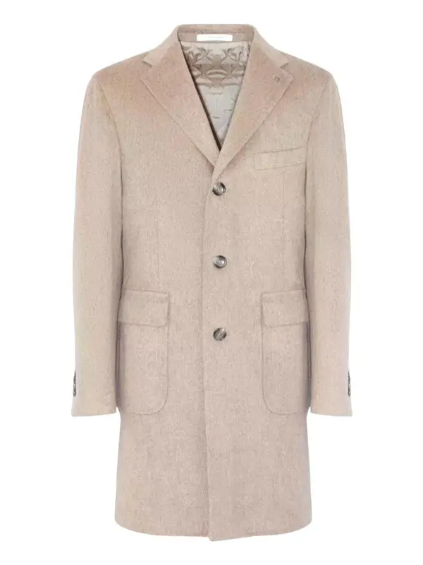 Tagliatore Single-breasted Button Coat - Neutrals