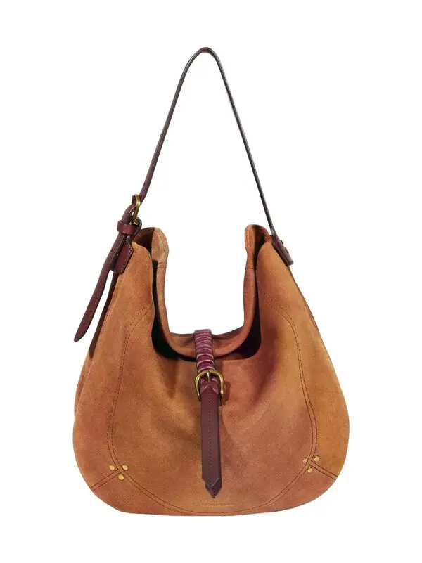 Jérôme Dreyfuss Luis Studded Crossbody Bag - Brown