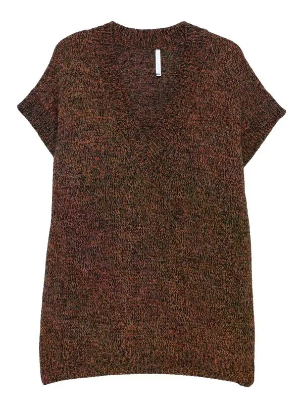 Imperial V-neck T-shirt - Brown