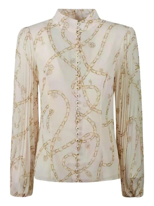 Zimmermann Sunray Pleated Shirt - Neutrals