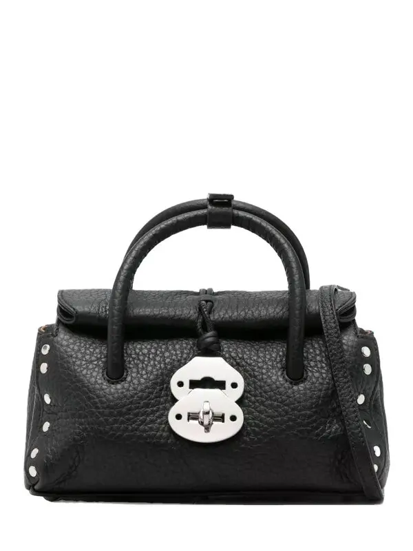 ZANELLATO Baby Dotta Studded Tote Bag - Black