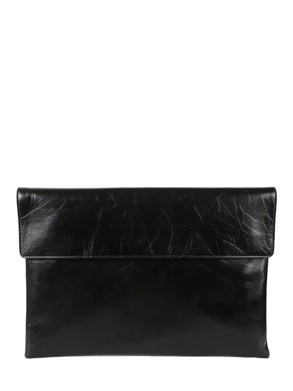 JIL SANDER Flap Clutch Bag - Black