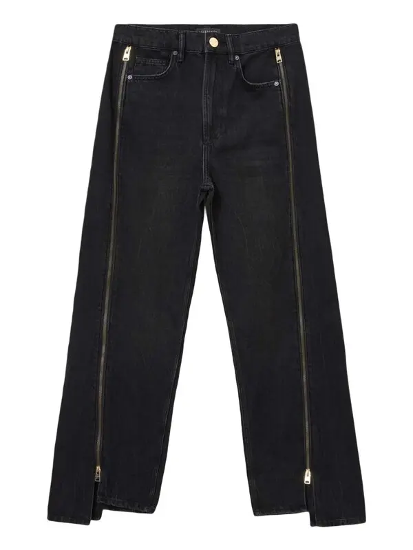 ALLSAINTS Organic Cotton Frankie Wide-leg Jeans - Black