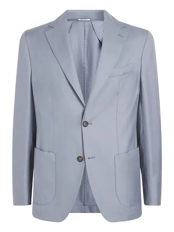 Eleventy Silk-cashmere Blazer - Blue