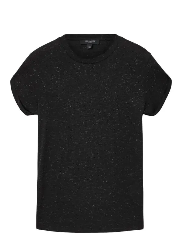 ALLSAINTS Anna Shimmer T-shirt - Black