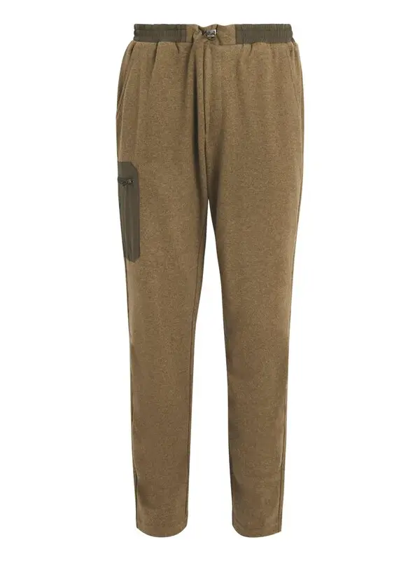 Sease Wool-cashmere Jersey Trousers - Green
