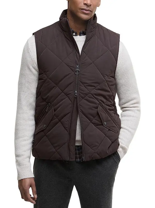Barbour City Chelsea Quilted Vest - Black Oak/ Midnight Oak