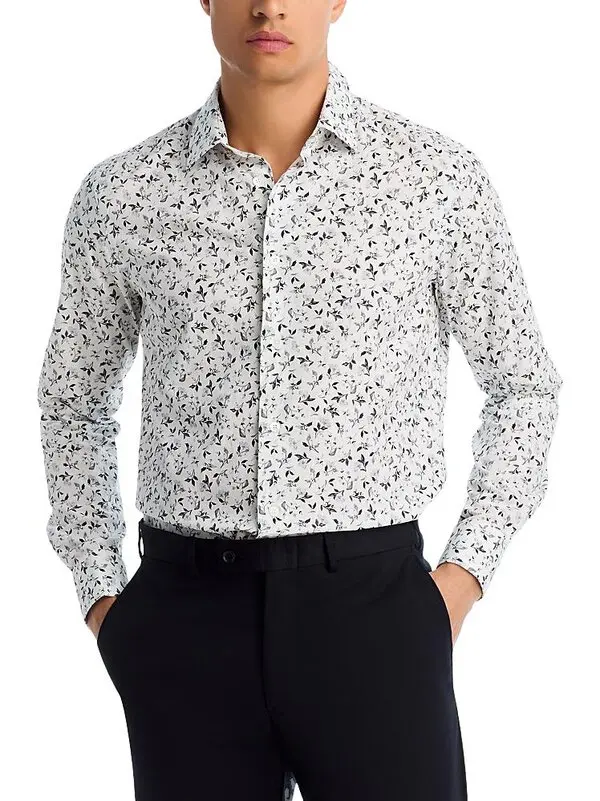 Paul Smith Long Sleeve Button Front Shirt - White