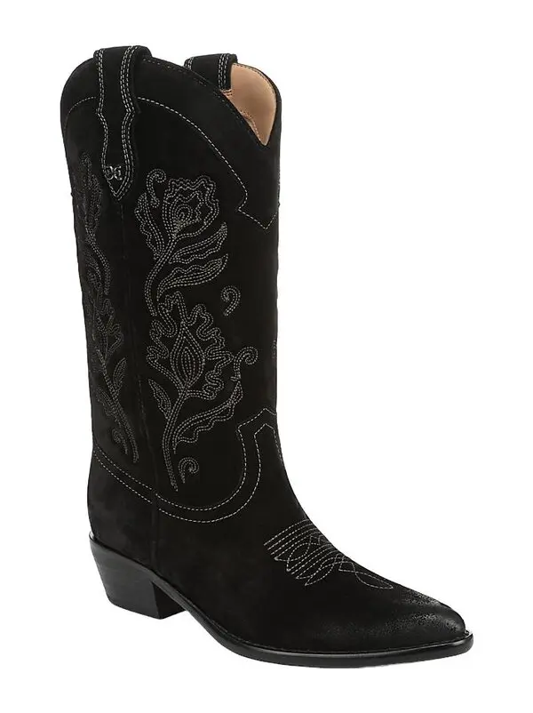 Sam Edelman Rue Cowboy Boots - Black