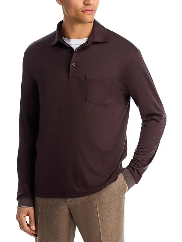 Herno Wool Polo - Chocolate Brown