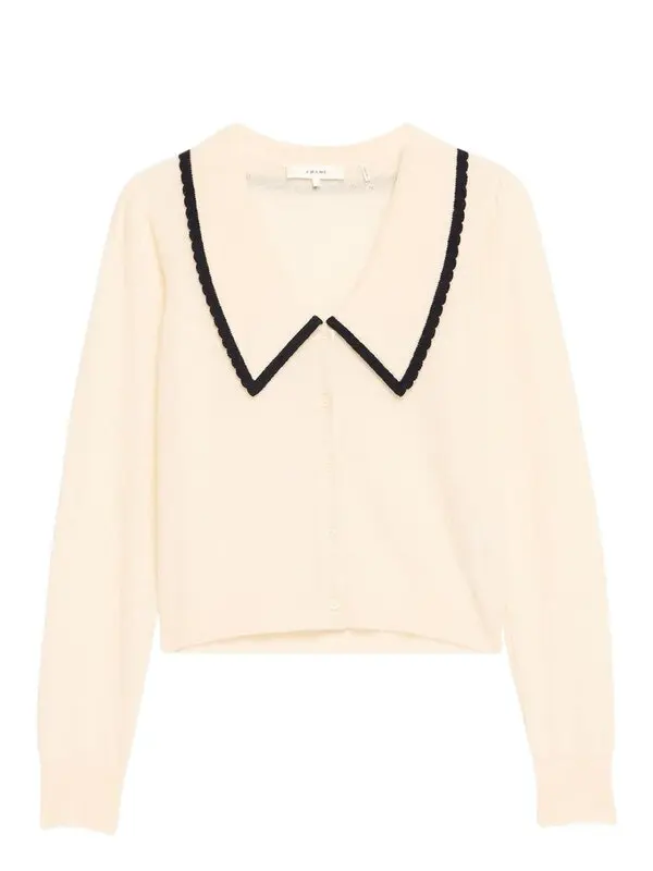 FRAME Cashmere Sailor Cardigan - Cream Multi
