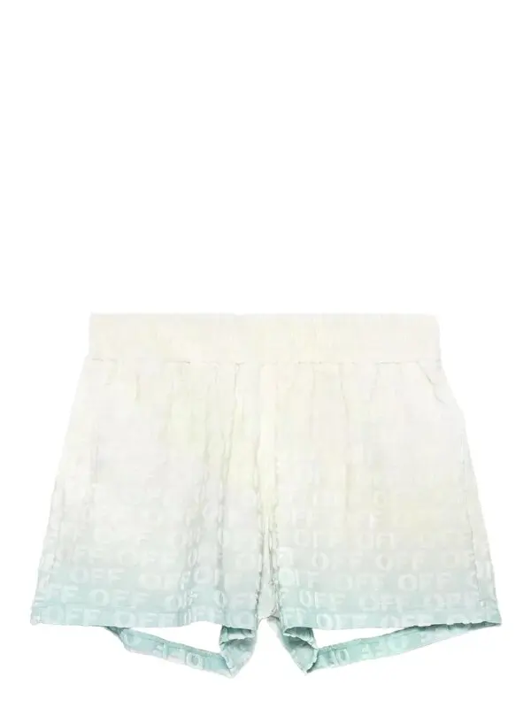 Off-White Logo-pattern Shorts - Neutrals