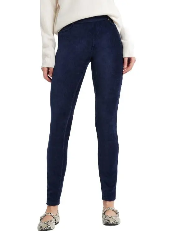 Hue Classic Stretch Corduroy Leggings - Navy