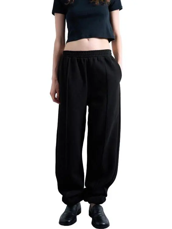 Topshop Pintuck Joggers - Black