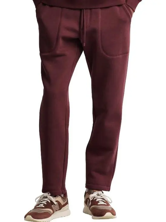 Barefoot Dreams Fleece Track Pants - Deep Aubergine