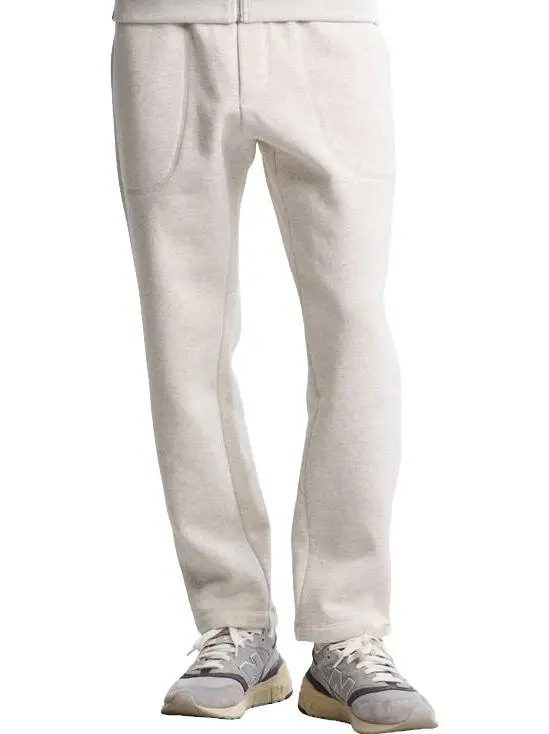 Barefoot Dreams Fleece Track Pants - Heather Cream