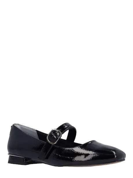 J. Reneé Faron Mary Jane Flat - Black Patent