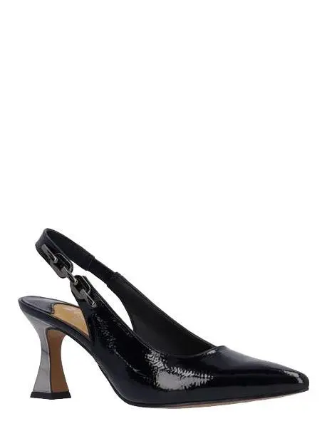 J. Reneé Krissa Slingback Pointed Toe Pump - Black Patent