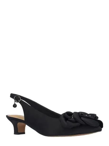J. Reneé Jozey Pointed Toe Slingback Pumps - Black