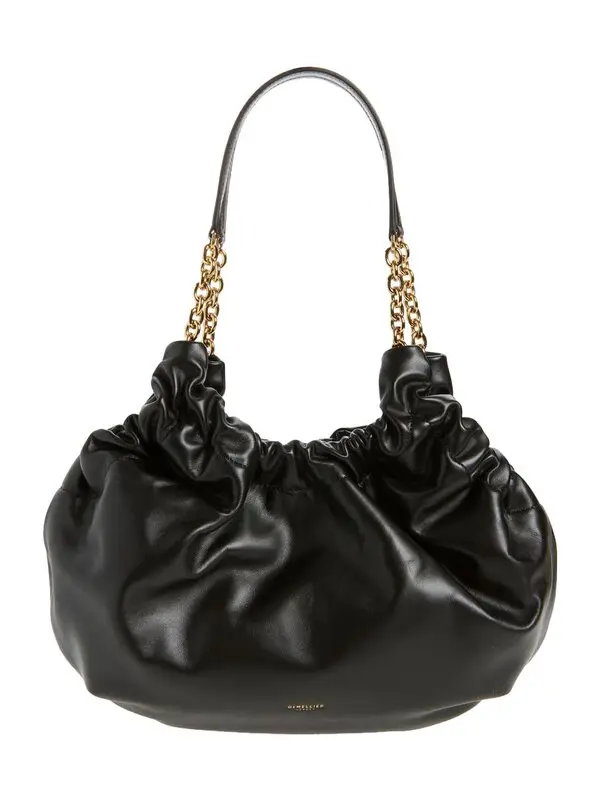 DEMELLIER Medium Miami Leather Hobo Bag - Black