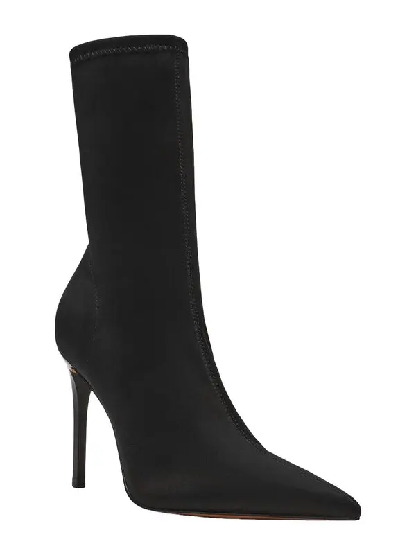 Steve Madden Midnite Knit Stiletto Bootie - Black