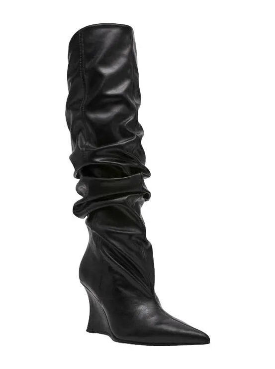 Steve Madden Distortion Knee High Boots - Black