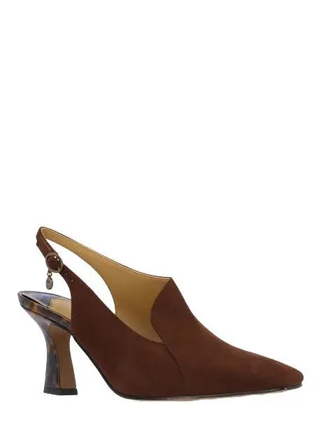 J. Reneé Prissy Slingback Pumps - Chocolate