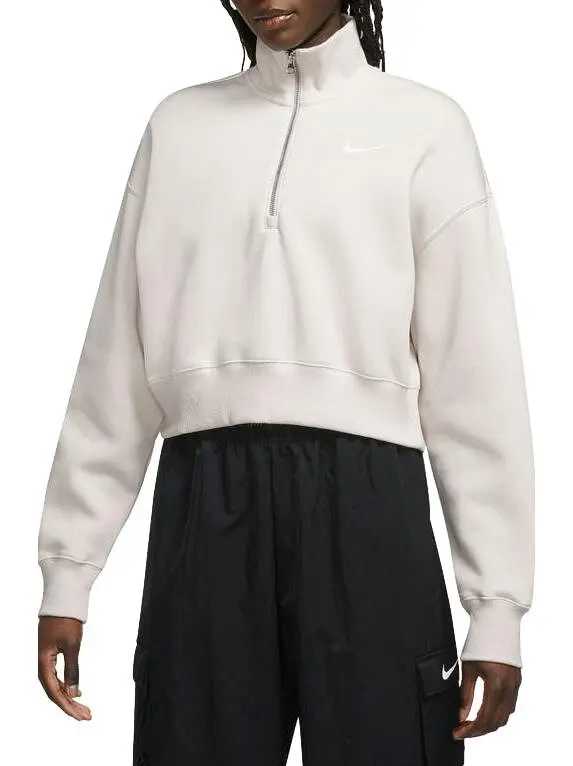 Nike Sportswear Phoenix Fleece Crop Sweatshirt - 104 Ltowbr/sail