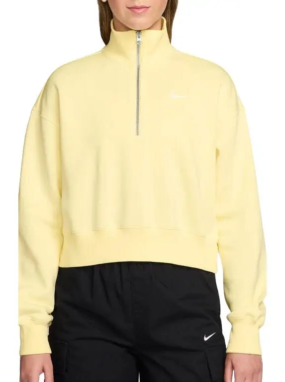 Nike Sportswear Phoenix Fleece Crop Sweatshirt - Alabaster/sail