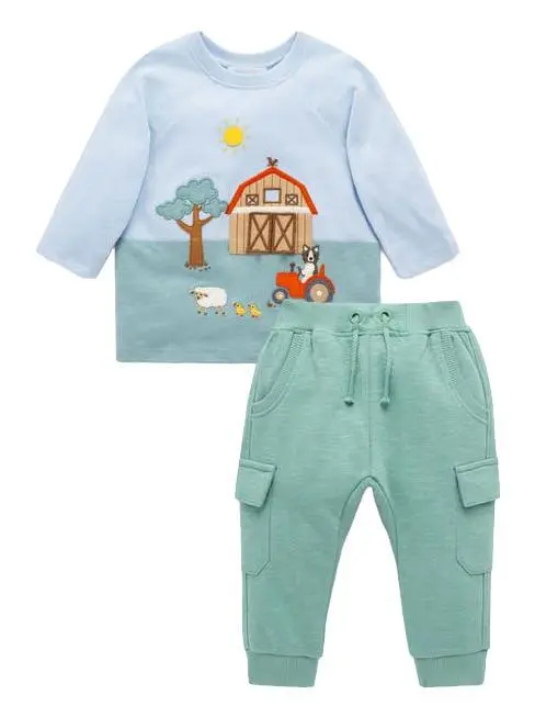 PUREBABY Farm Life Tee Set - Country Air