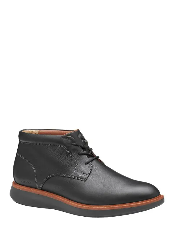 Johnston & Murphy Parker Waterproof Chukka Boot - Black Waterproof Full Grain