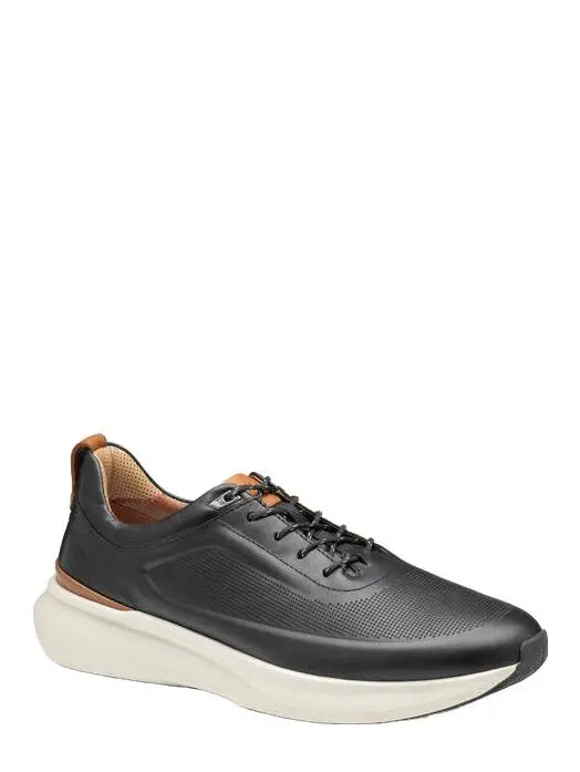 Johnston & Murphy Declan Waterproof Sneaker - Black Waterproof Full Grain