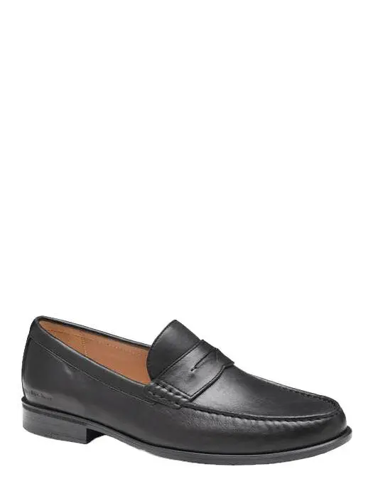 Johnston & Murphy Harrison Penny Loafer - Black Glove Leather
