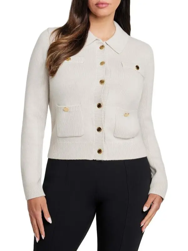 MARCIANO Afrah Pocket Cardigan - Light Grey