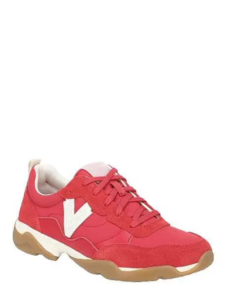 Vionic Slim Glide Lace-up Sneakers - Varsity Red